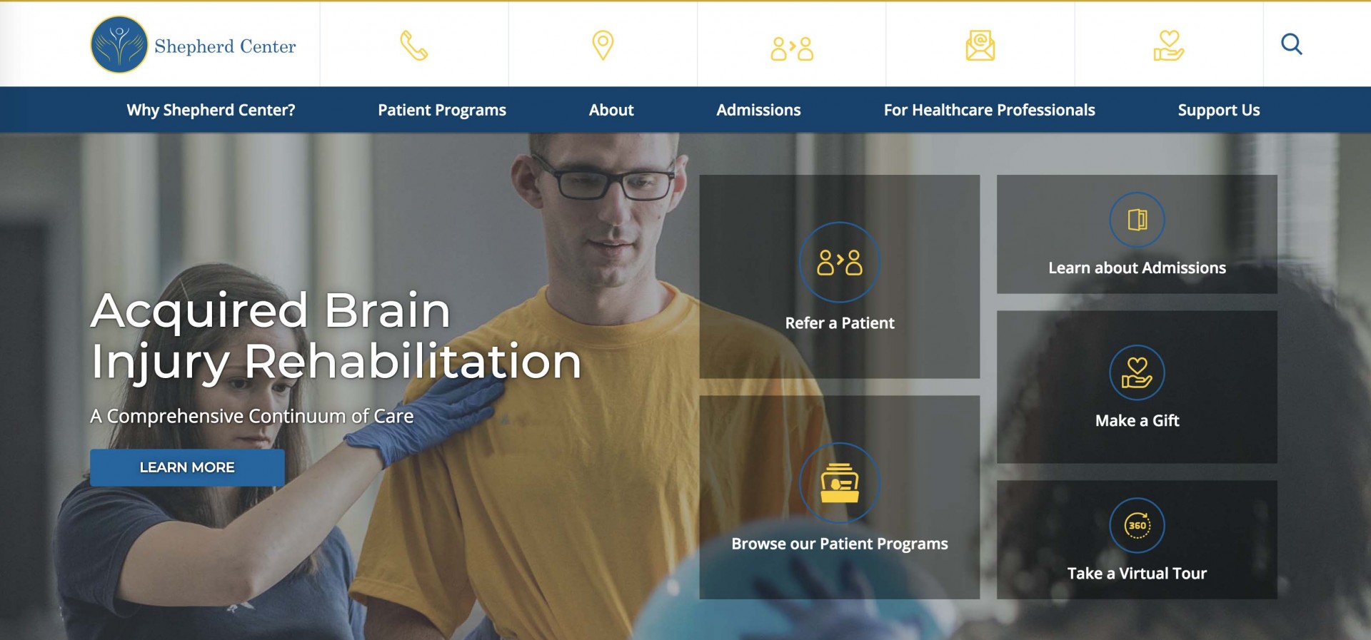 Shepherd Center Launches Redesigned Website Home Page