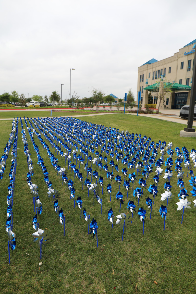 Why 2,800 Pinwheels Are Lining the Paths at Cook Children’s