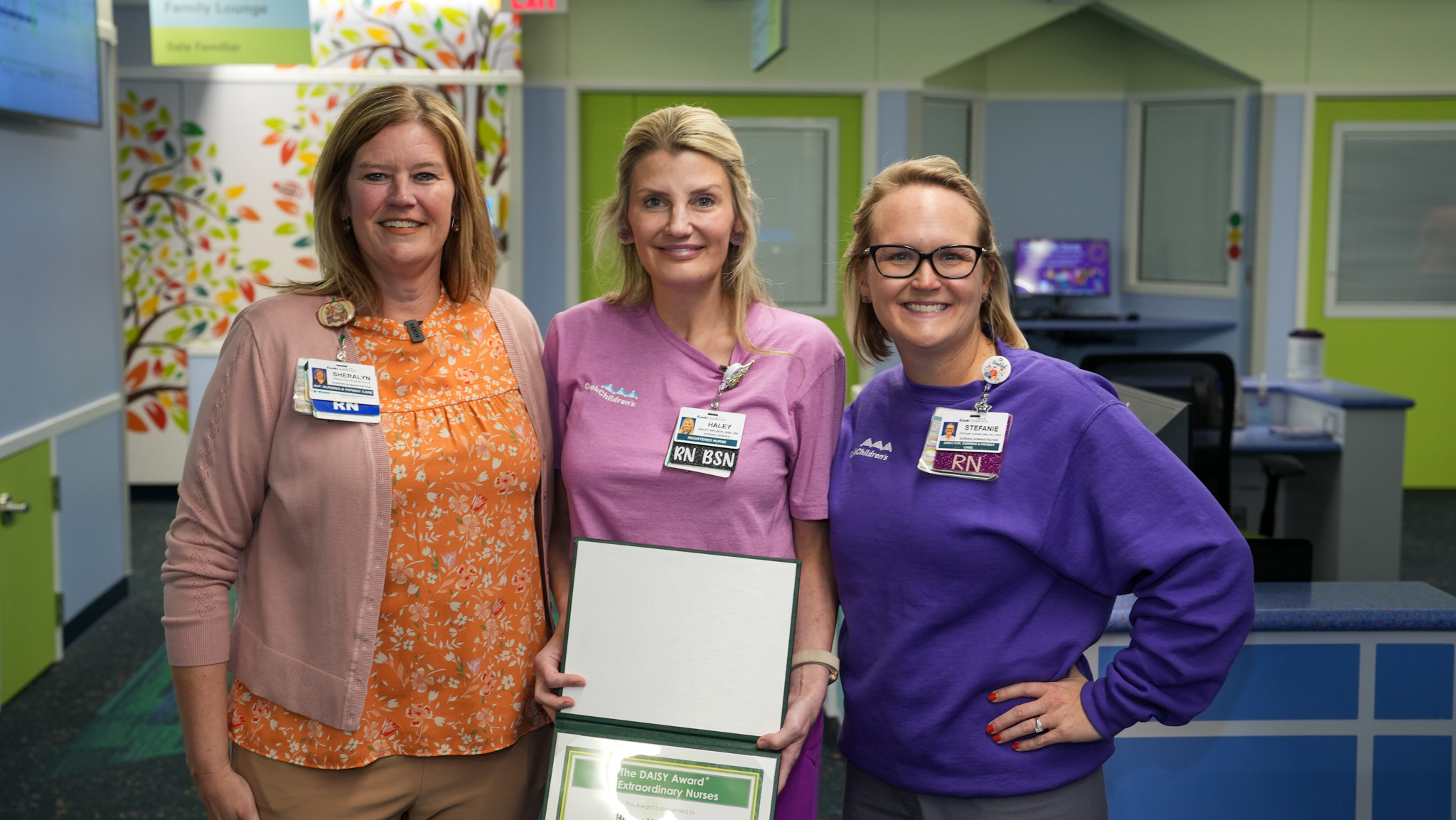 Nurse at Cook Children's - Prosper Receives DAISY Award