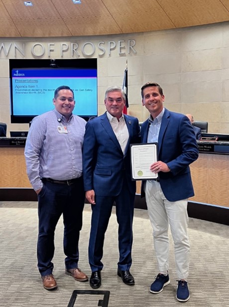 August Proclaimed Gun Safety Awareness Month by 3 North Texas Cities