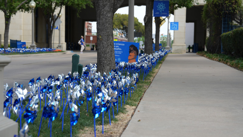 Why 2,800 Pinwheels Are Lining the Paths at Cook Children’s
