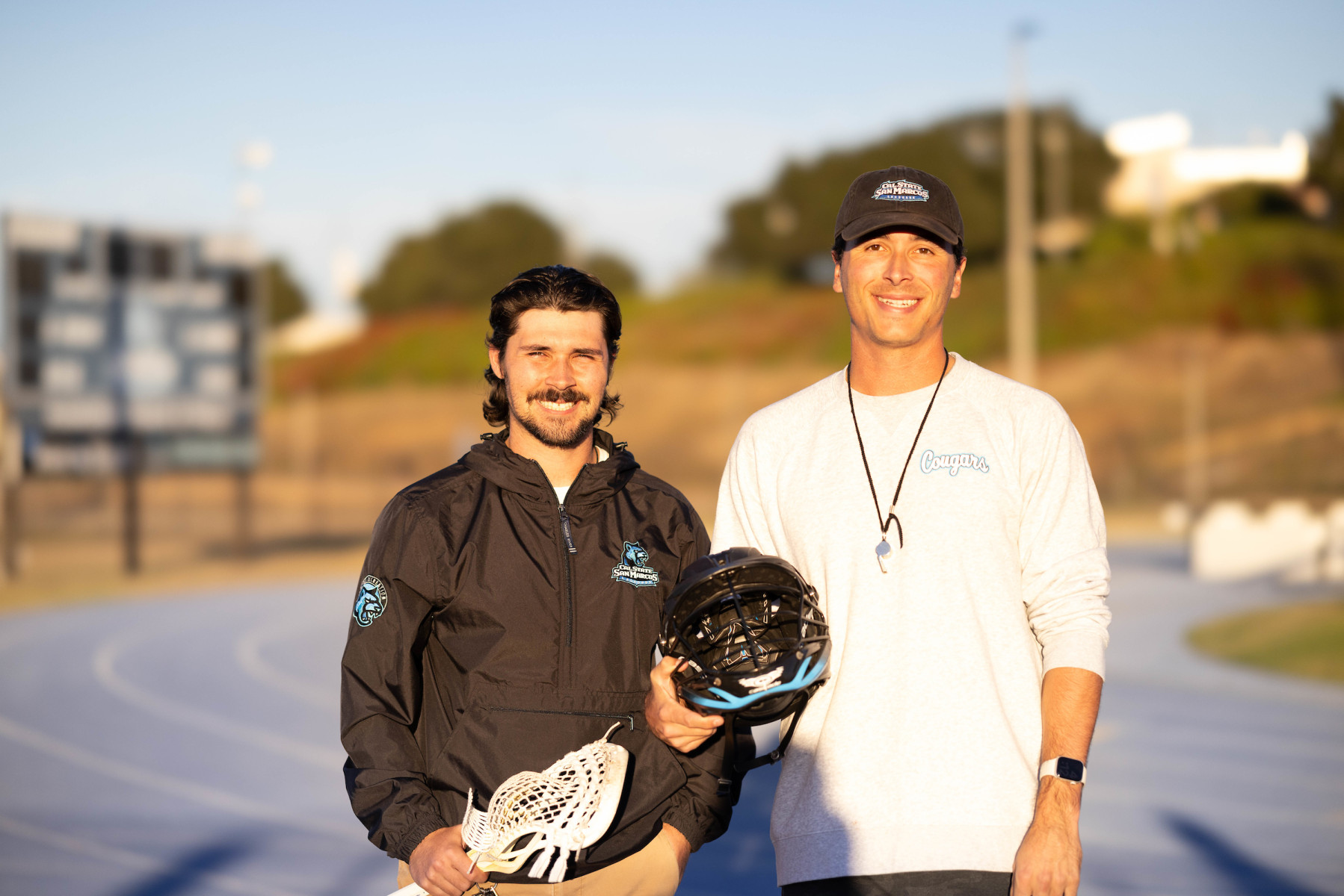 'Chill' No More, Men's Lacrosse Carrying Banner for Sport Clubs at CSUSM