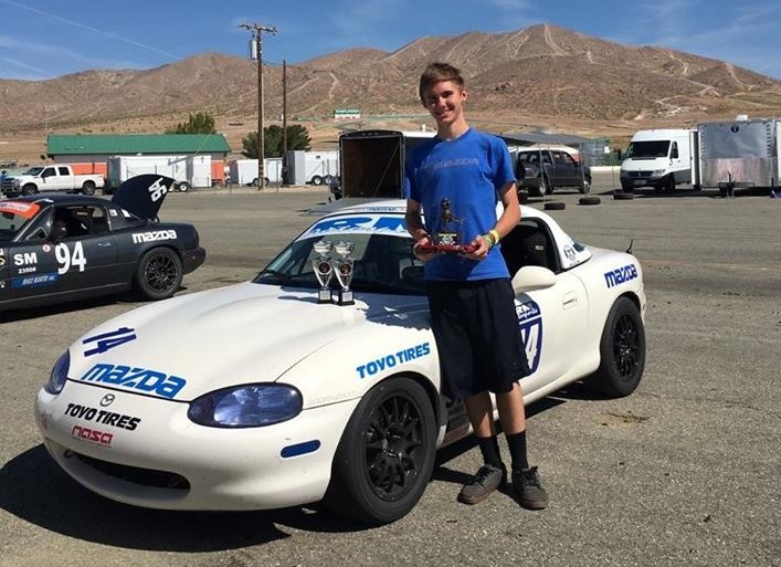 After go-karts, Million graduated to racing in a souped-up Miata as ...