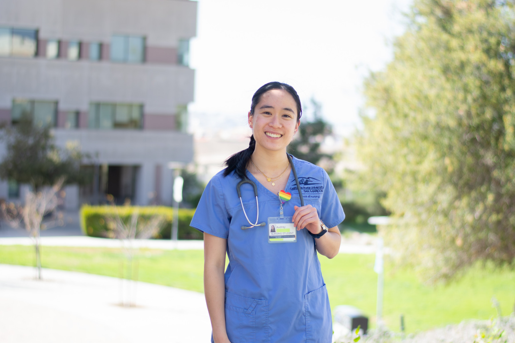 Nursing student Audrey Reyes. Photo by Luna Canham
