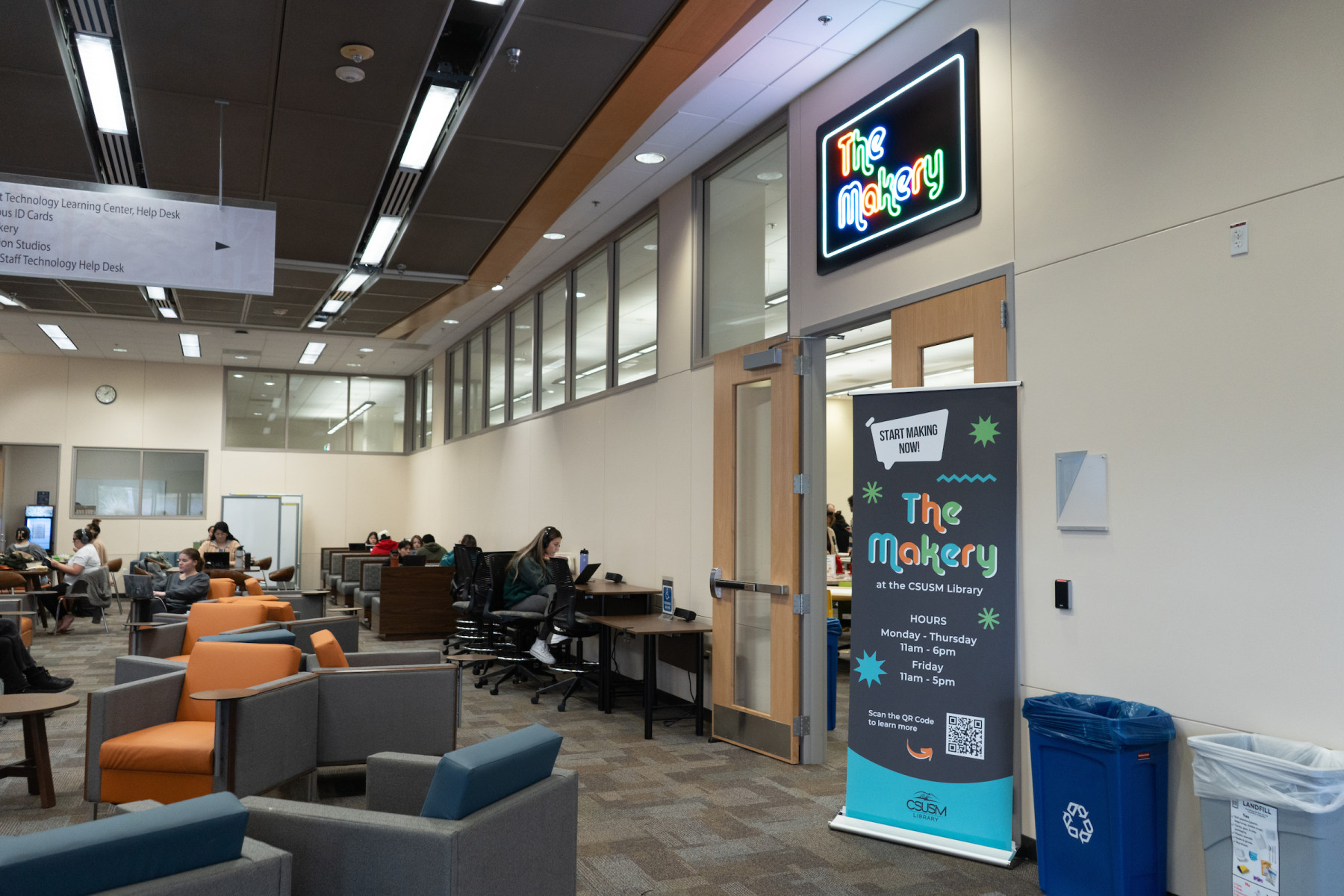 The Makery is located on the second floor of Kellogg Library, where the ...