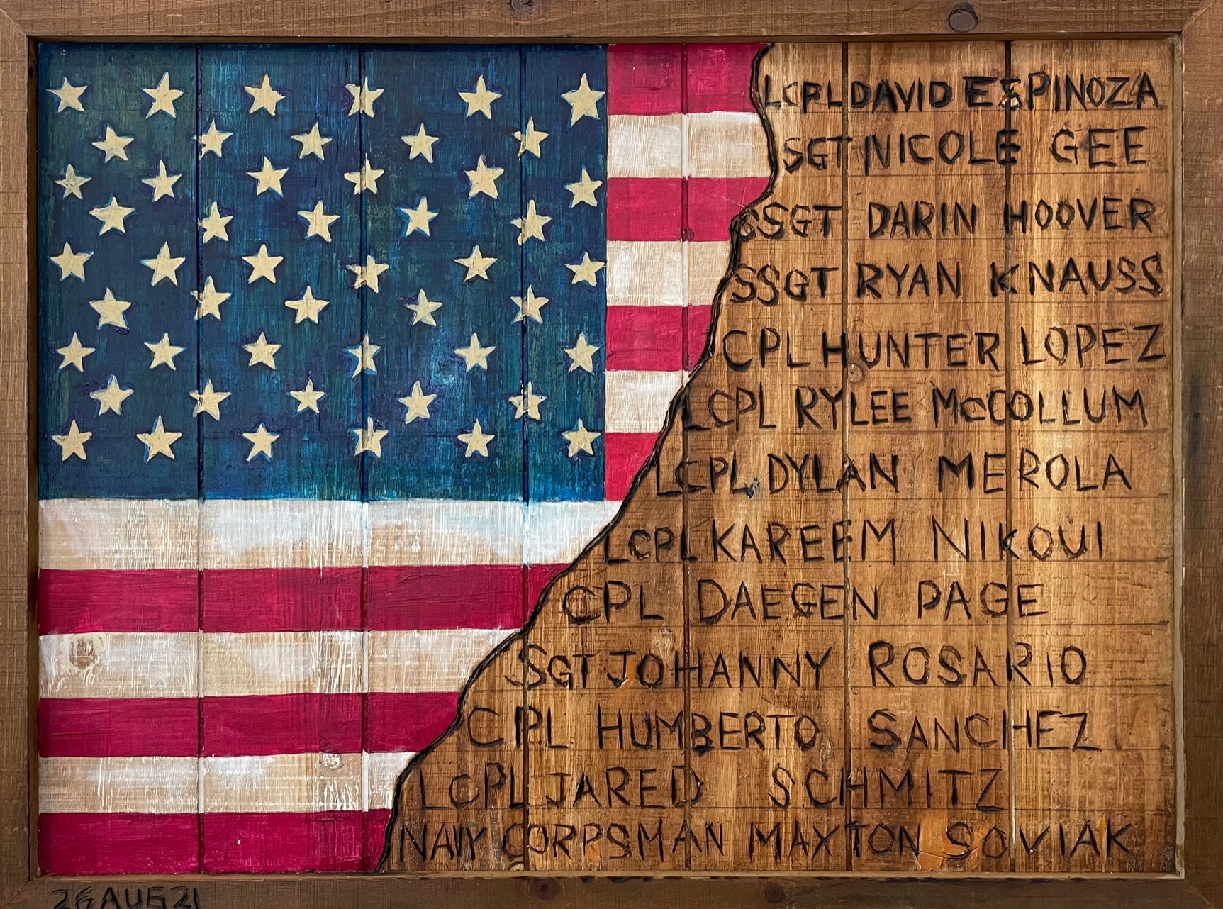Sharing Passion for Art, Military at Library Context Exhibit