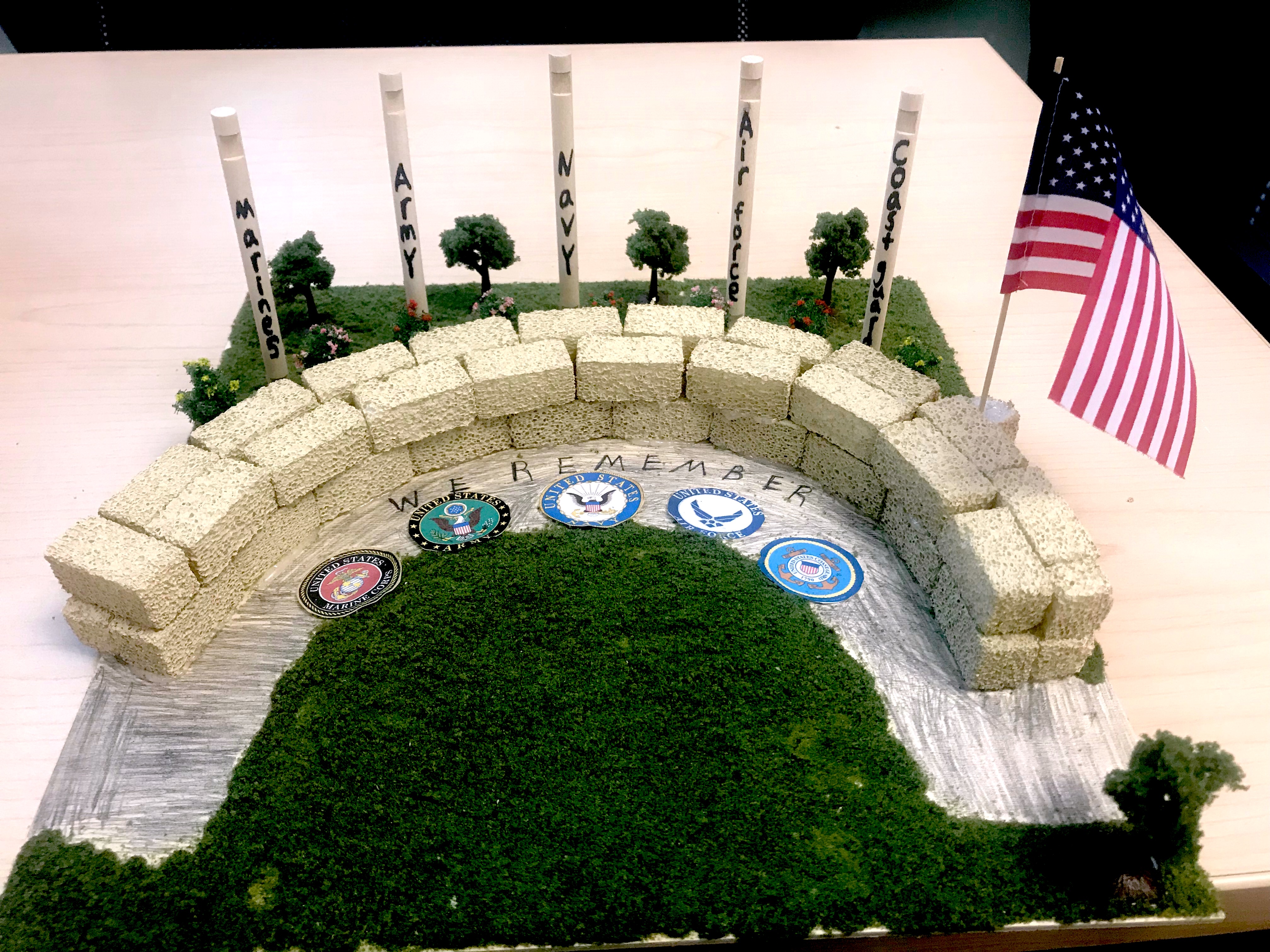 Student Veteran Leads Effort to Expand Local Memorial Wall