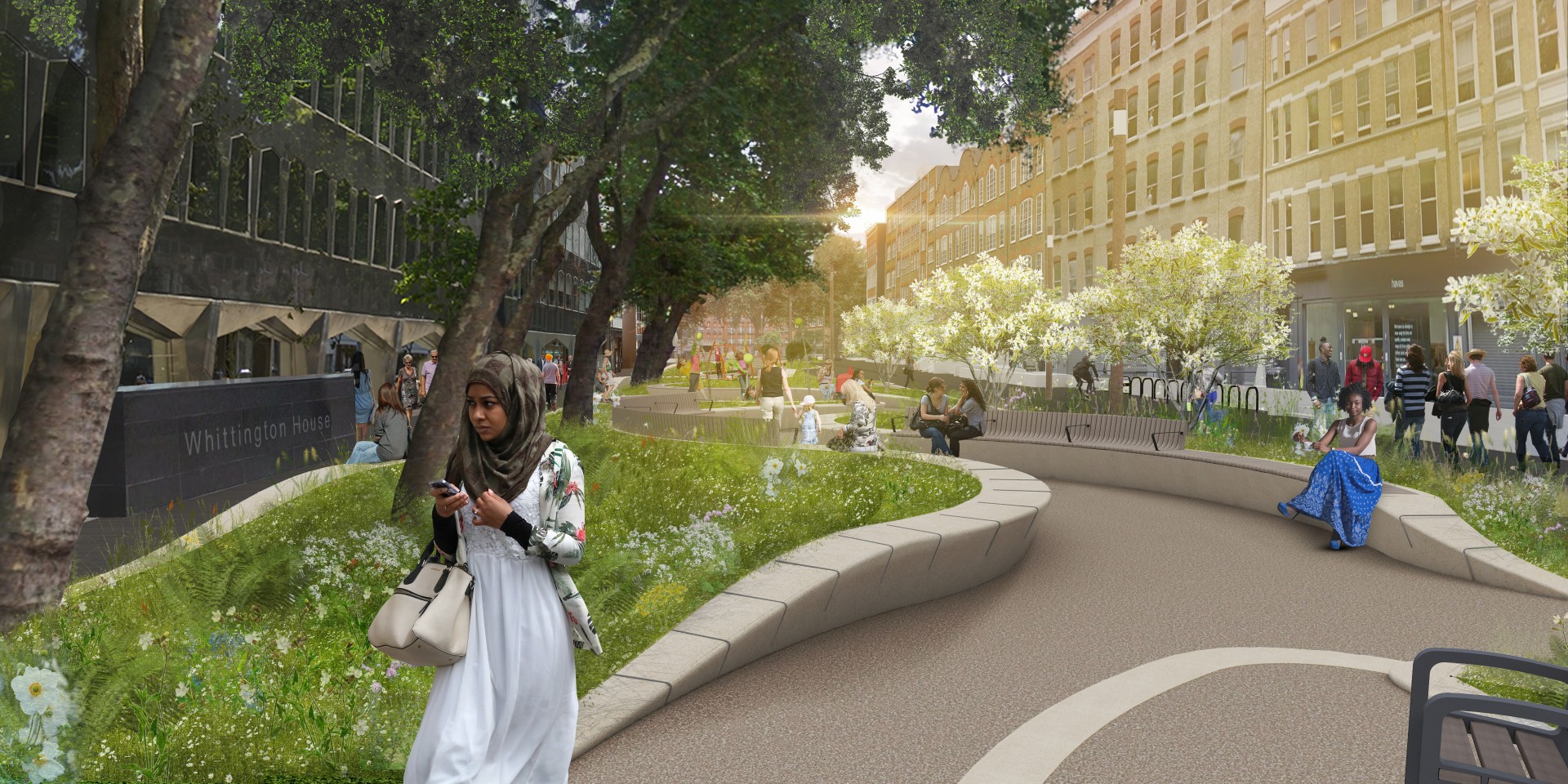 Alfred Place – from pavement to park
