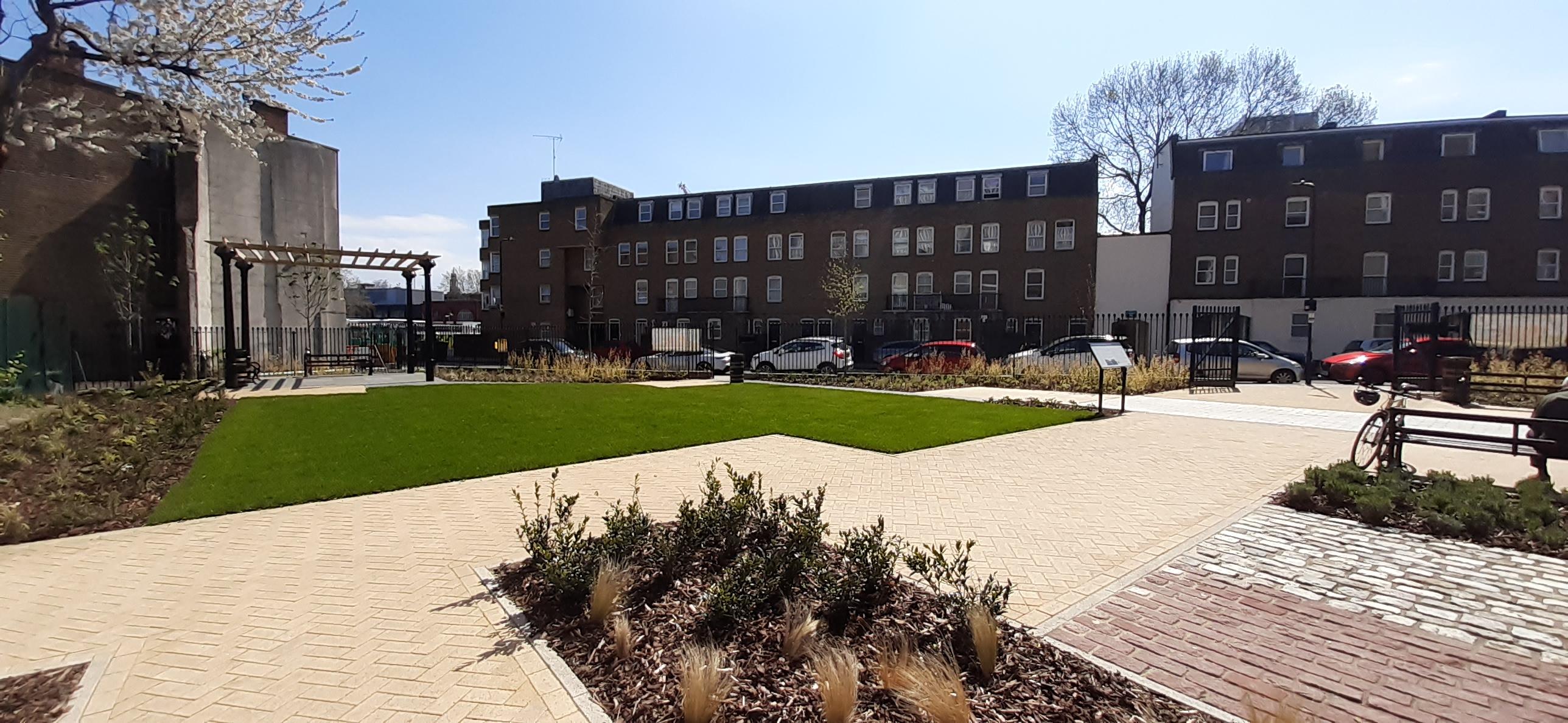 New temporary open space in heart of Euston