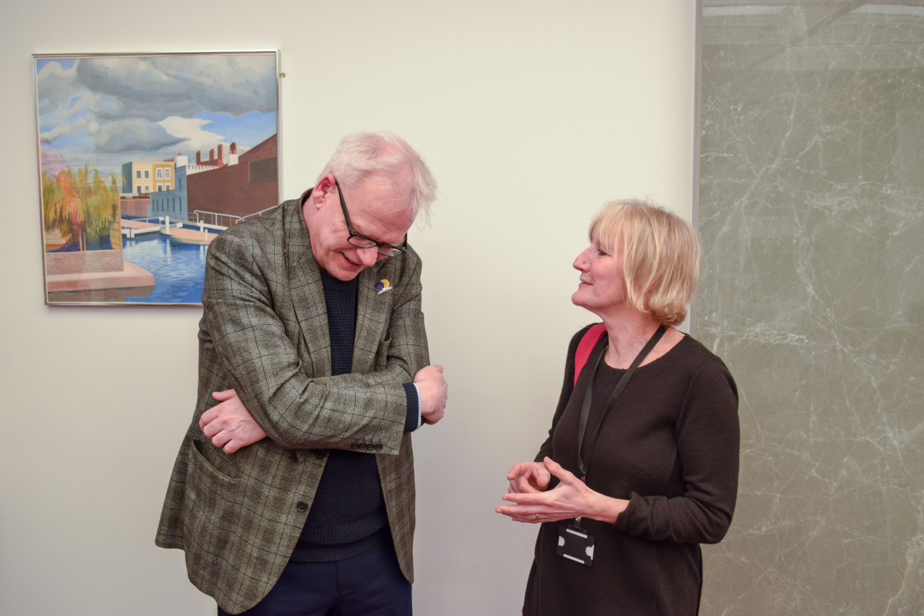 (L-R) Unpaid carer & Camden resident Lee with Cllr Anna Wright