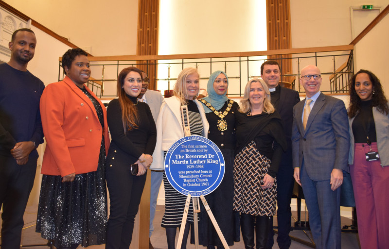 Camden unveils UK’s first ever blue heritage plaque honouring Martin ...