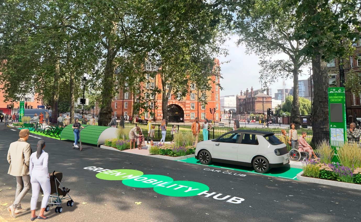 Camden develops innovative Green Mobility Hubs in Somers Town