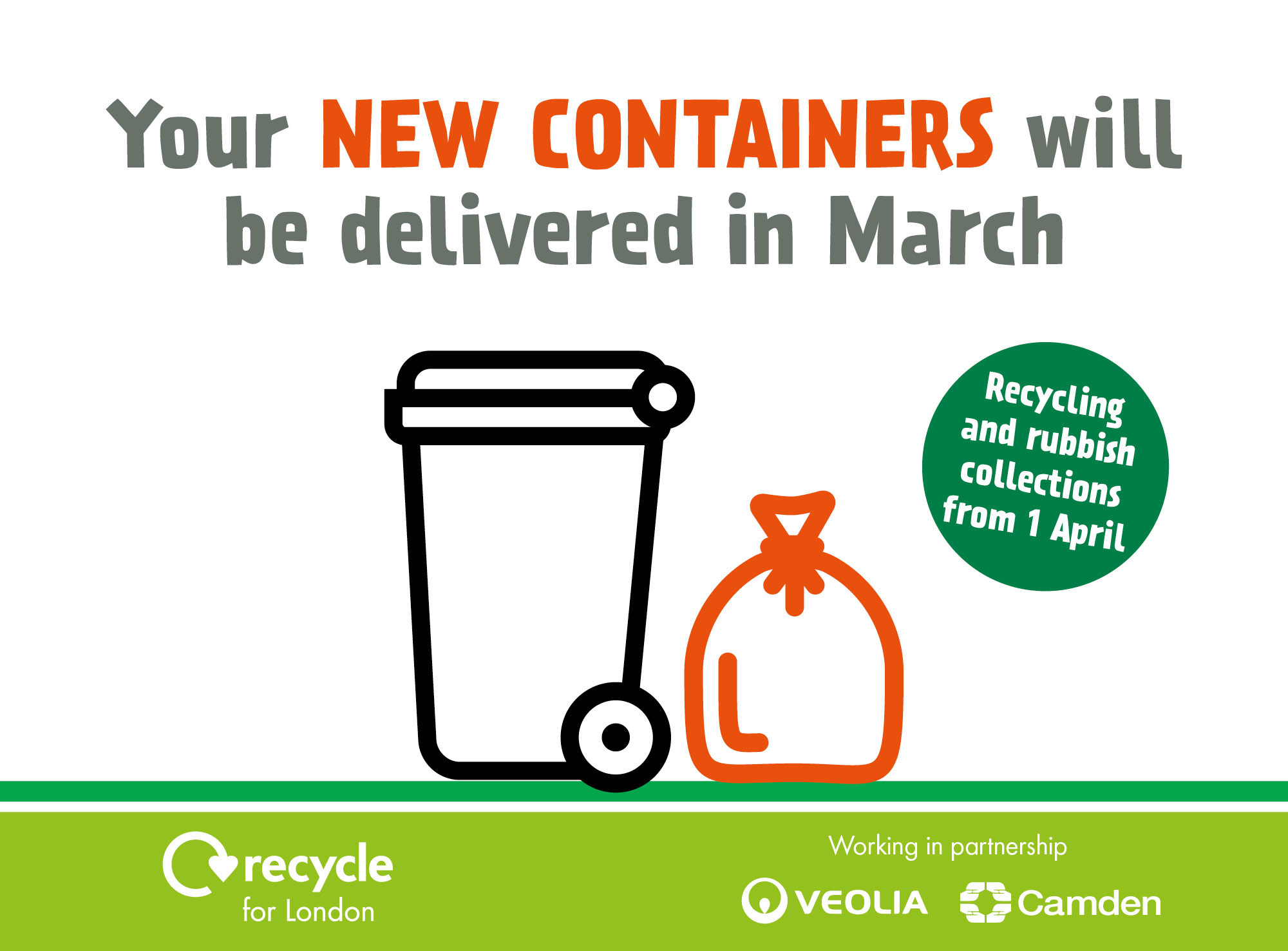 Delivery of bins and bags starts today