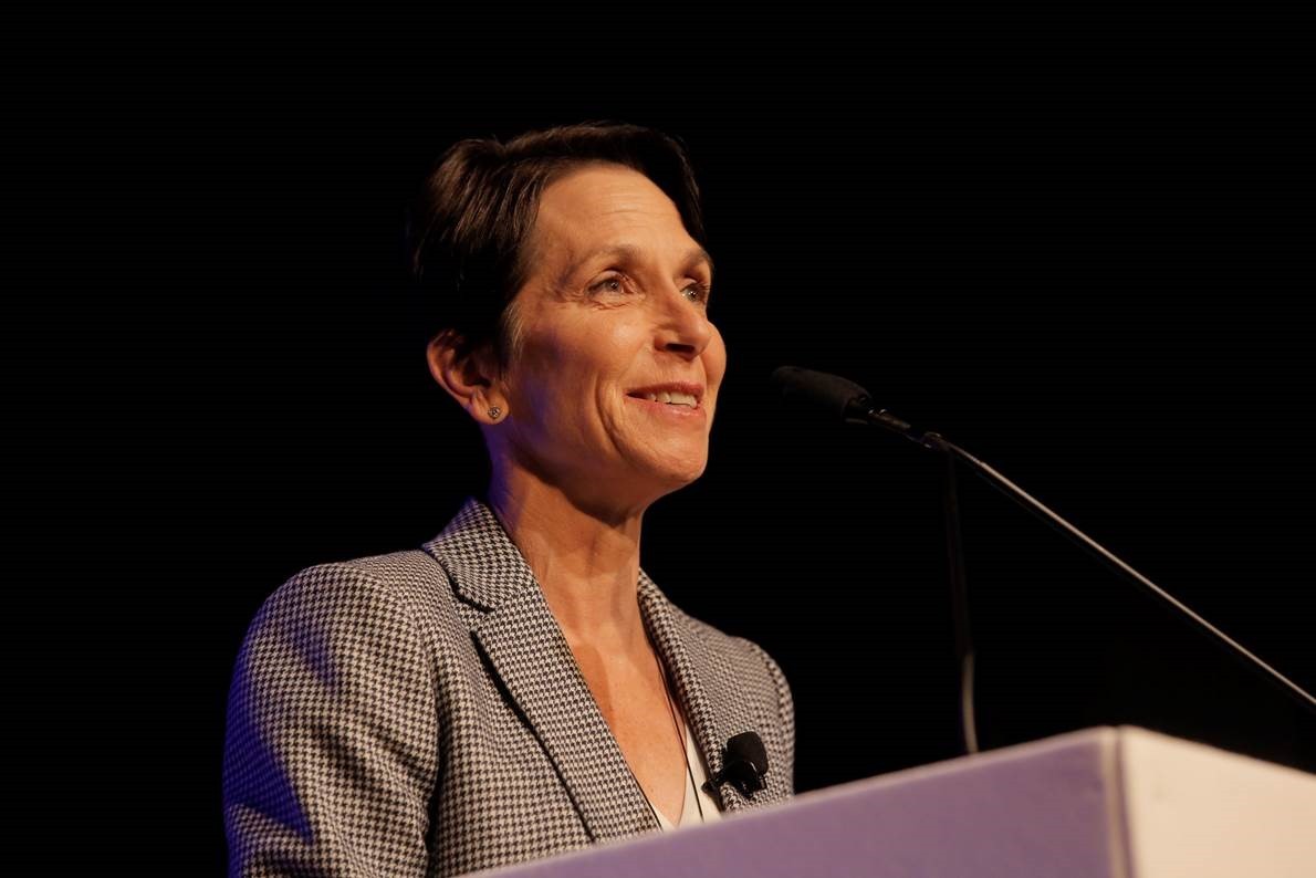 Jetstar Group CEO Jayne Hrdlicka speaks at Amcham in Melbourne