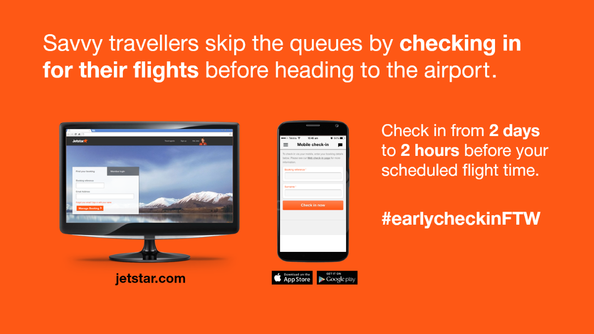 Savvy travellers check in online