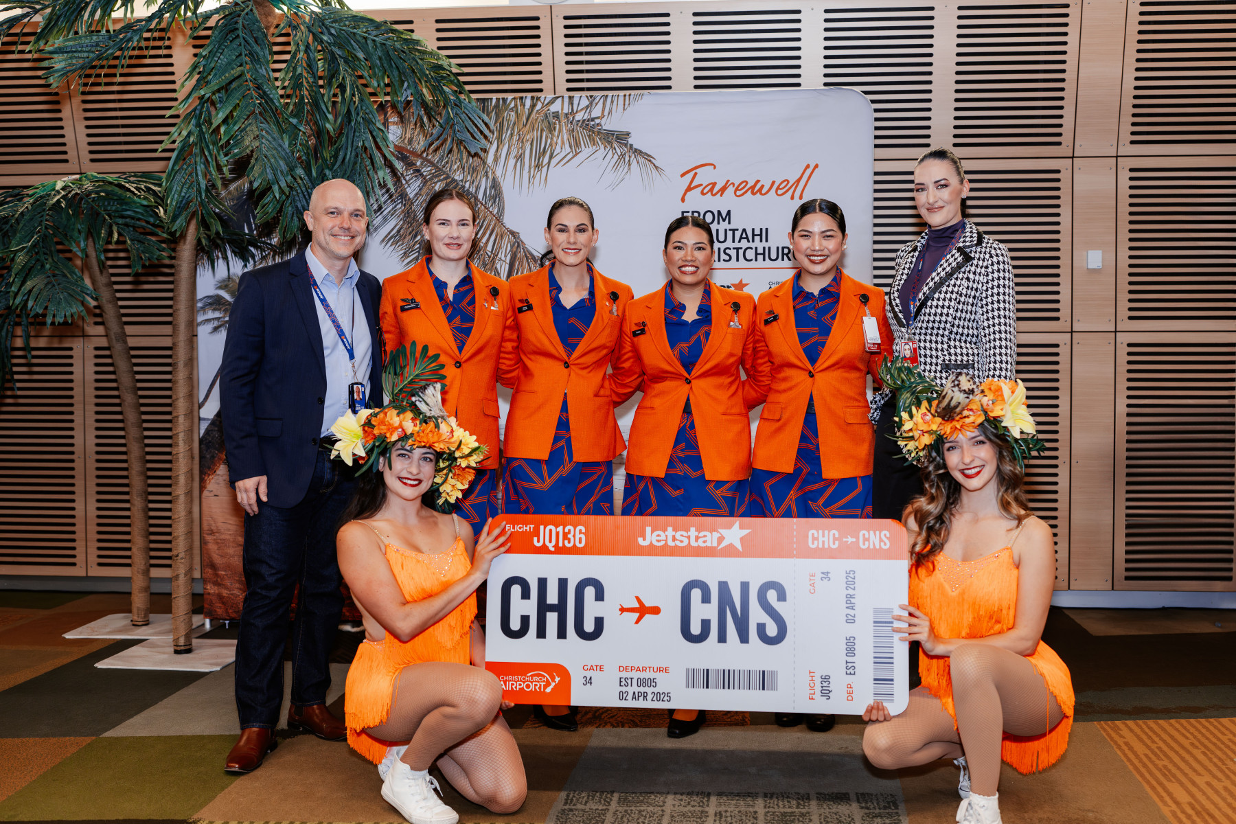 Jetstar celebrates its first service between Christchurch and Cairns