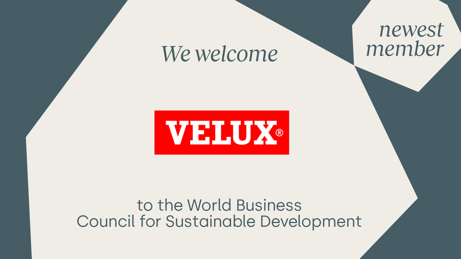 VELUX Group joins WBCSD VELUX Group joins WBCSD