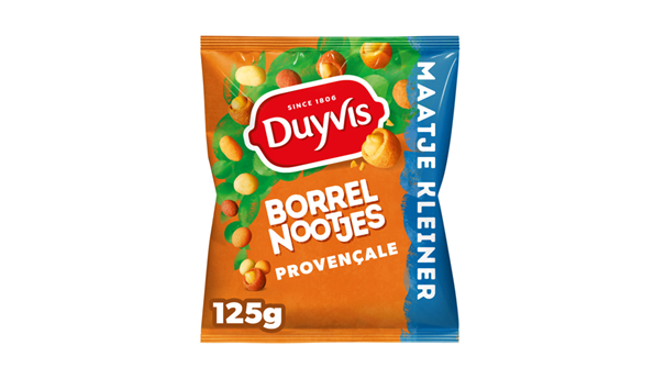 Belangrijke veiligheidswaarschuwing: Duyvis Borrelnoten Provencale 125 gram