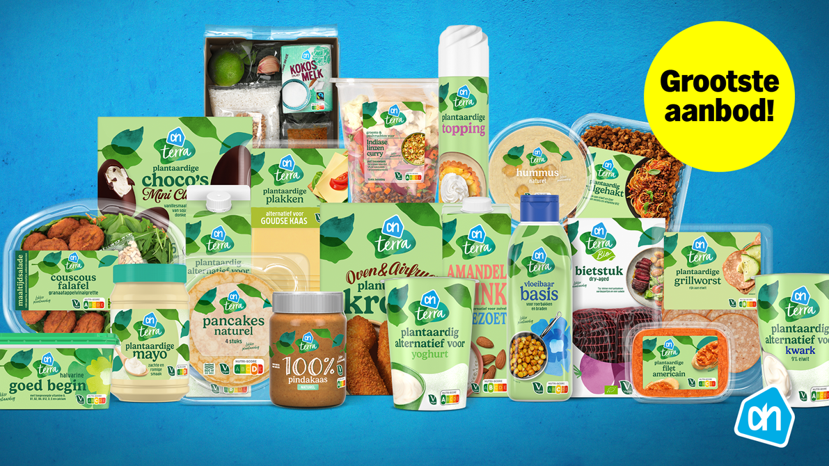 25% meer plantaardig assortiment bij Albert Heijn