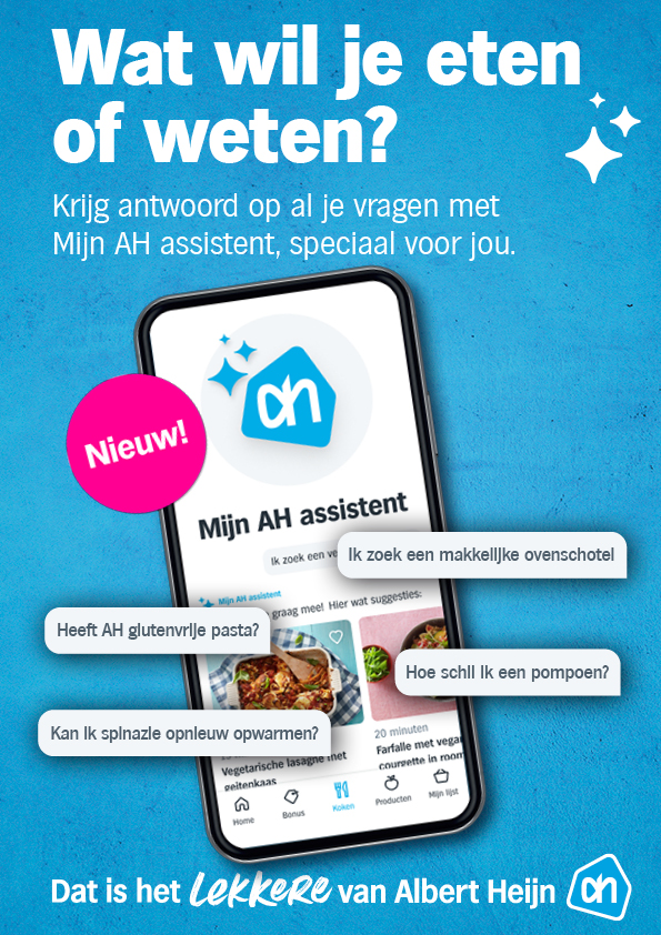Albert Heijn lanceert Mijn AH assistent met hulp van GenAI voor receptinspiratie en gemak