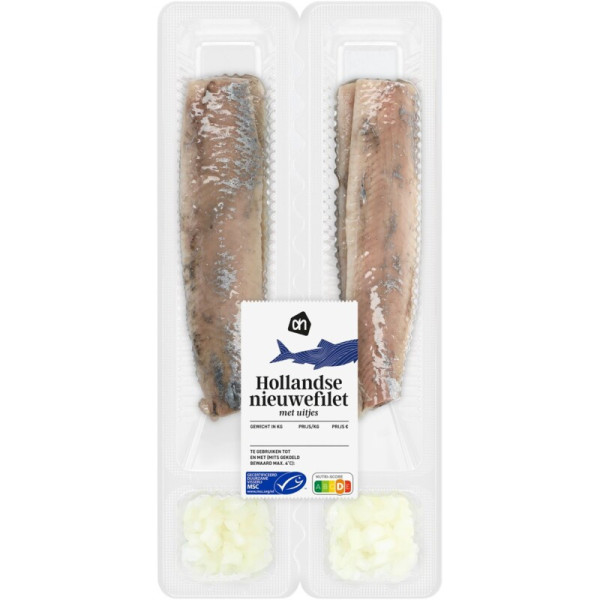 Belangrijke veiligheidswaarschuwing: AH Hollandse nieuwe (filet) met uitjes