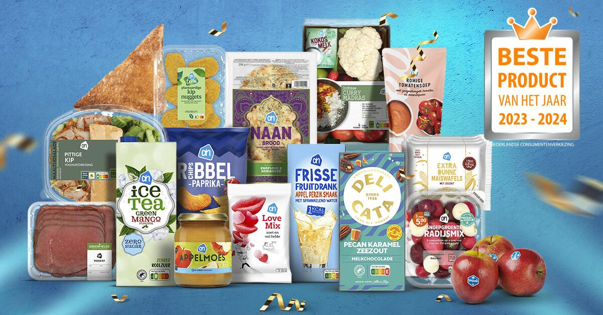 Albert Heijn met maar liefst 16 eigen-merkproducten en overall winnaar van ‘Beste Product van ...