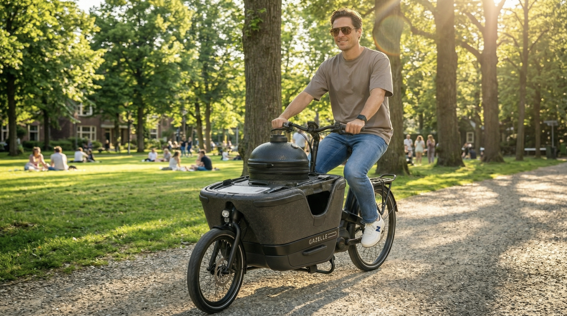 Gazelle bevrijdt de man uit de achtertuin met de Makki Grill-Chill ...