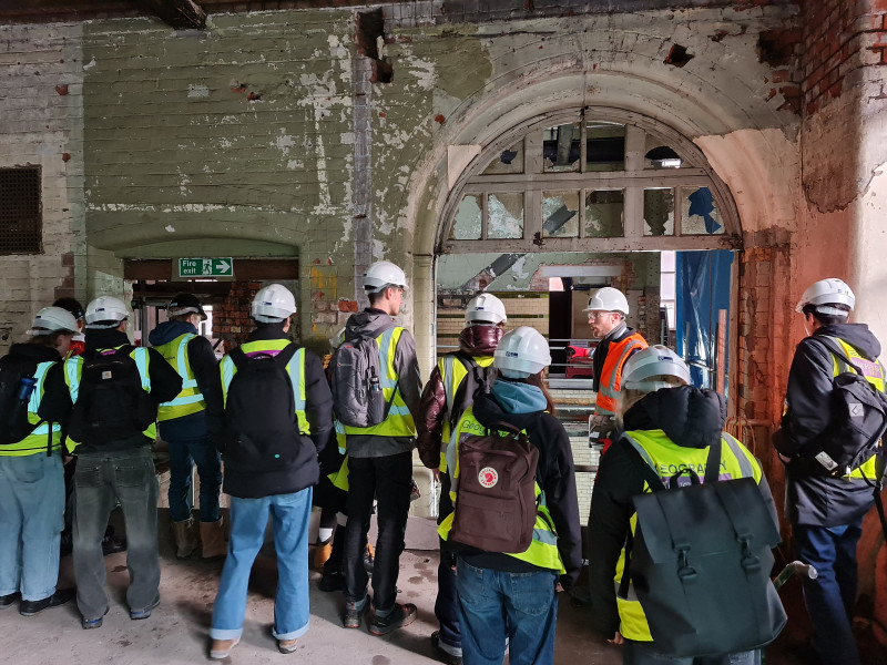 BA Architecture field trip to London Road Fire Station