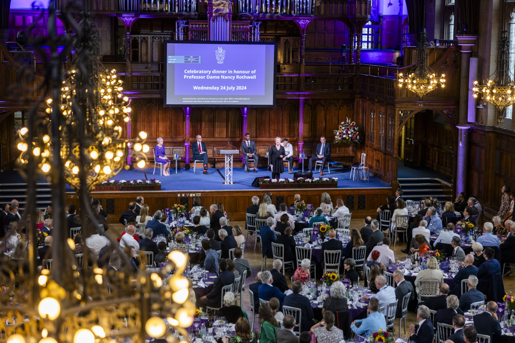 The dinner at Whitworth Hall