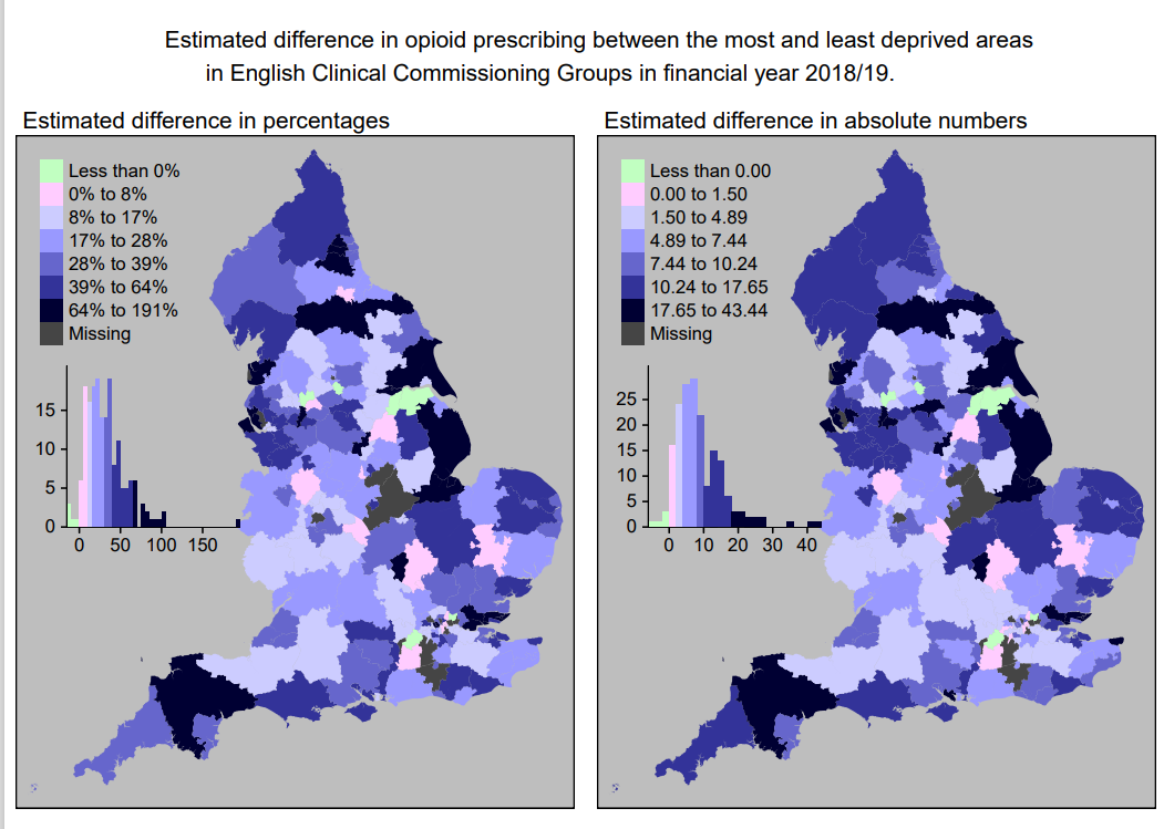 England’s deprivation divide on opioid prescribing revealed