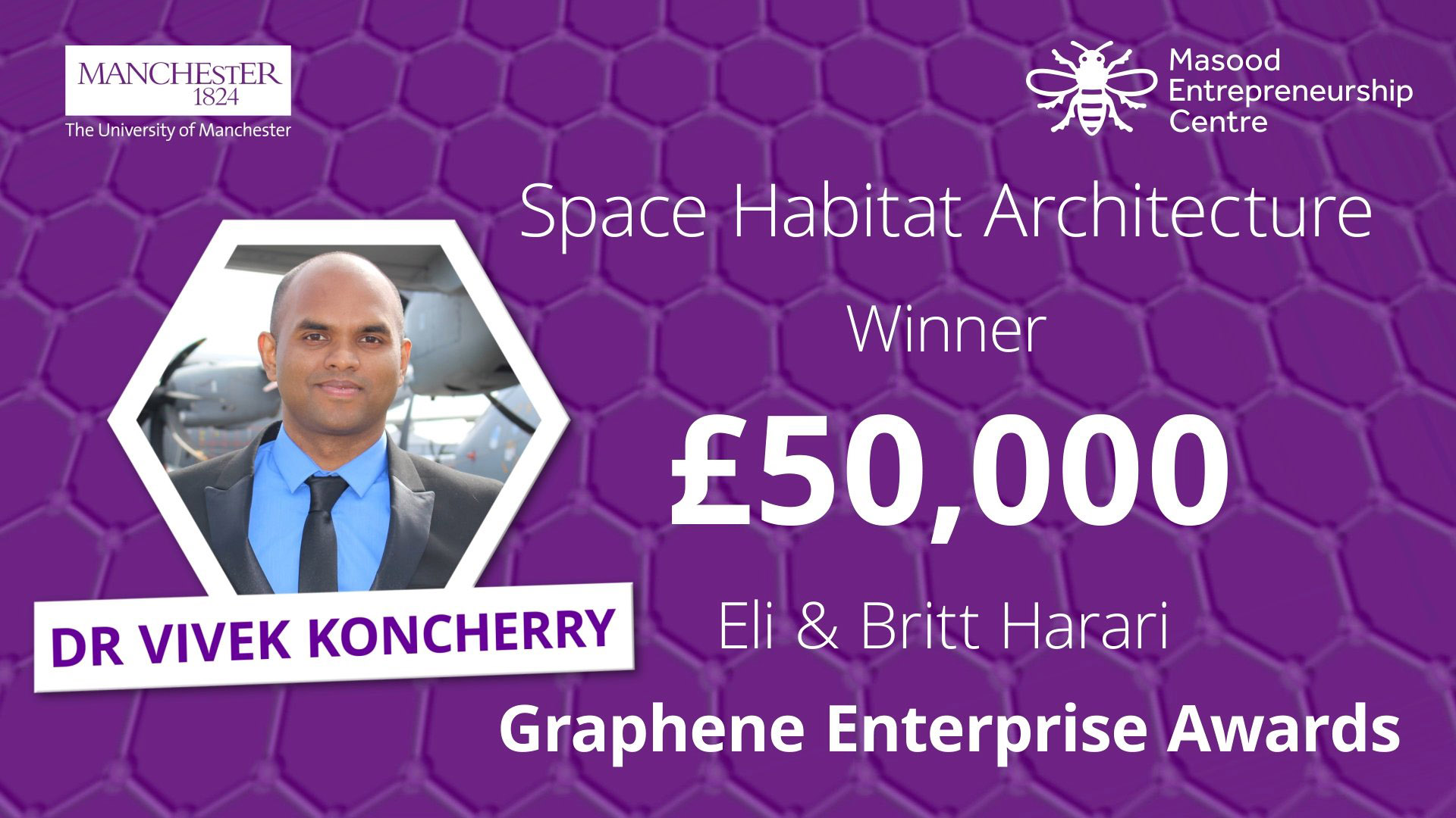 Graphene composites for space win 2021 Eli Harari Award