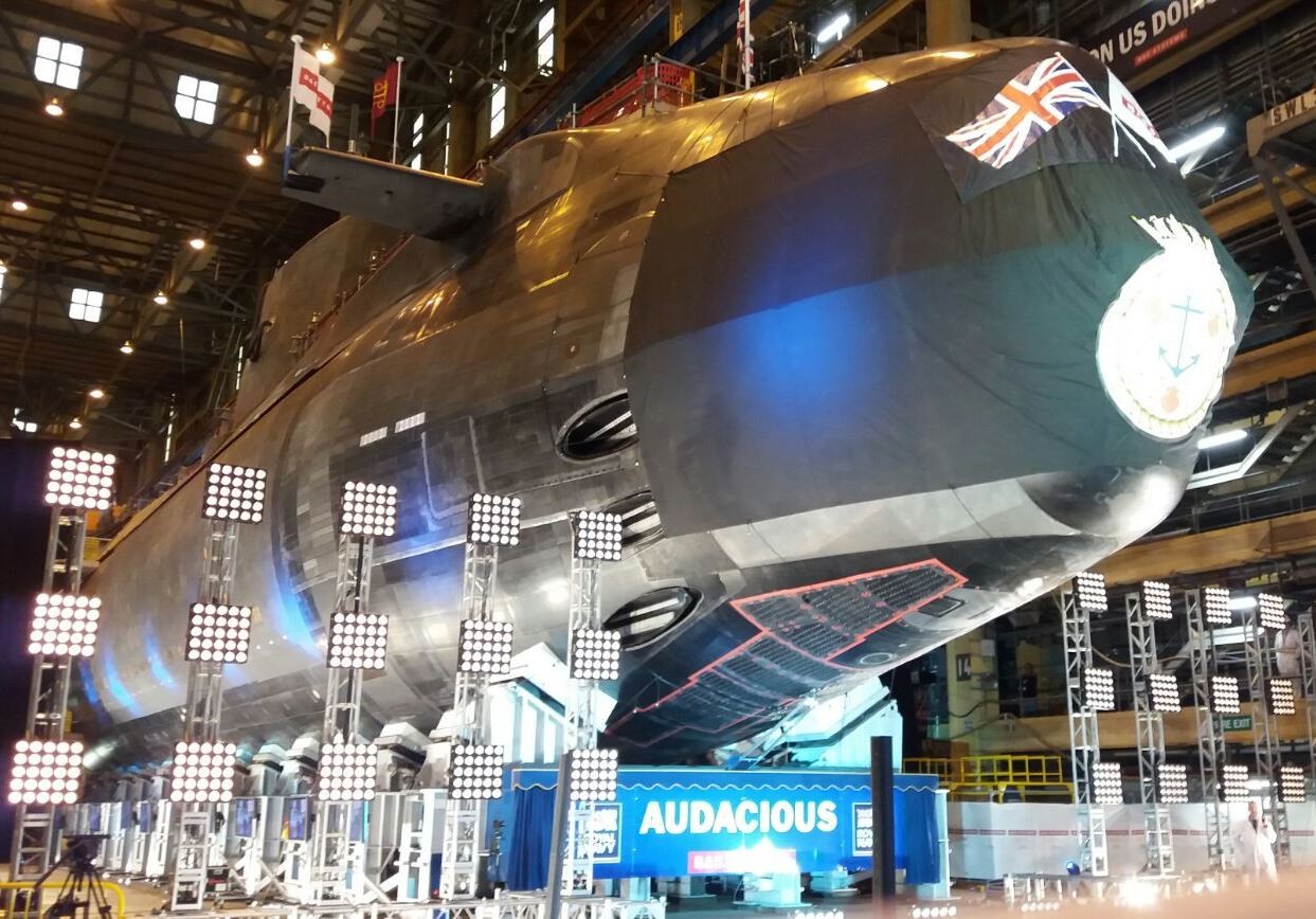 New Royal Navy submarine HMS Audacious officially tied with Leeds