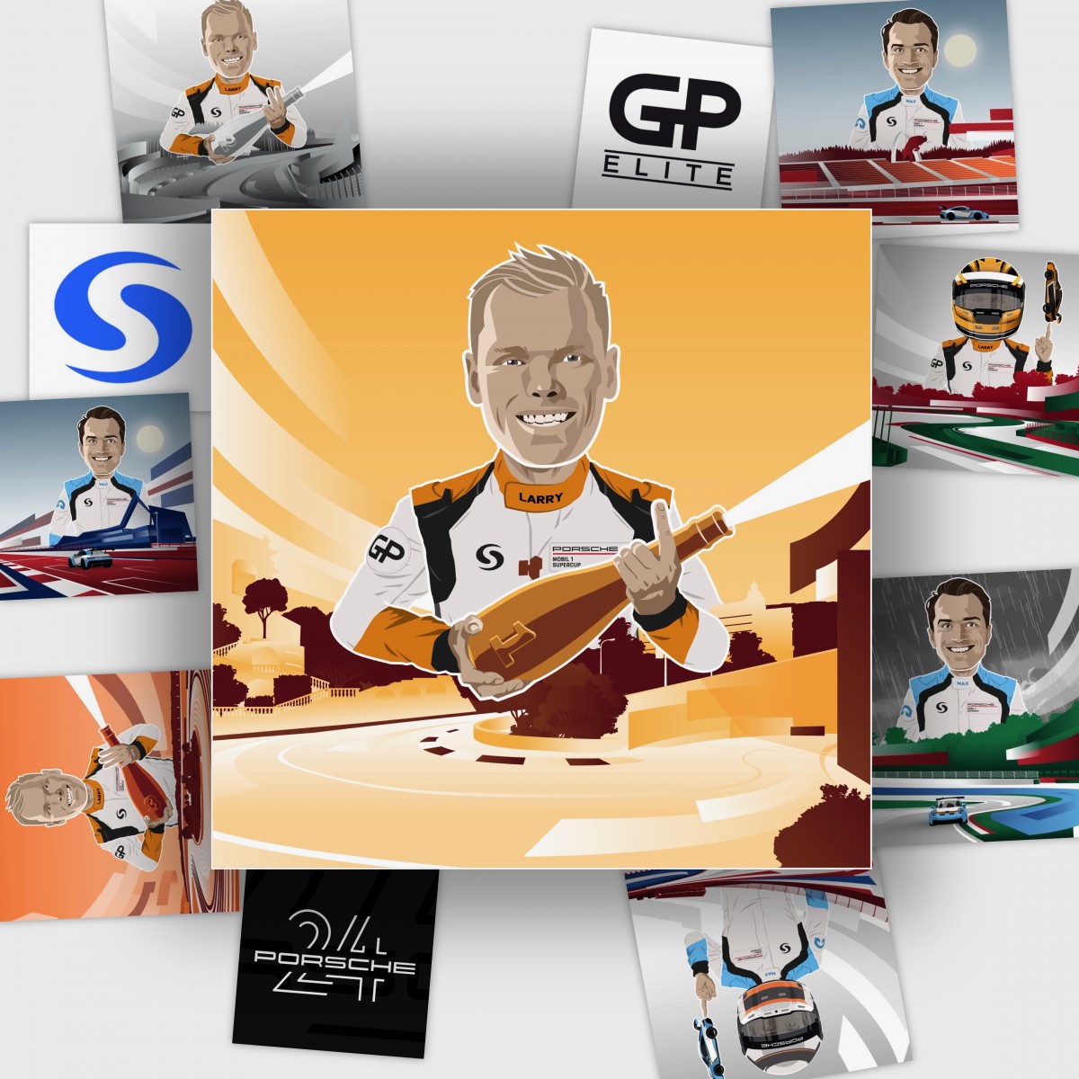 NFT's van Team GP Elite-coureurs Larry ten Voorde en Max van Splunteren ...