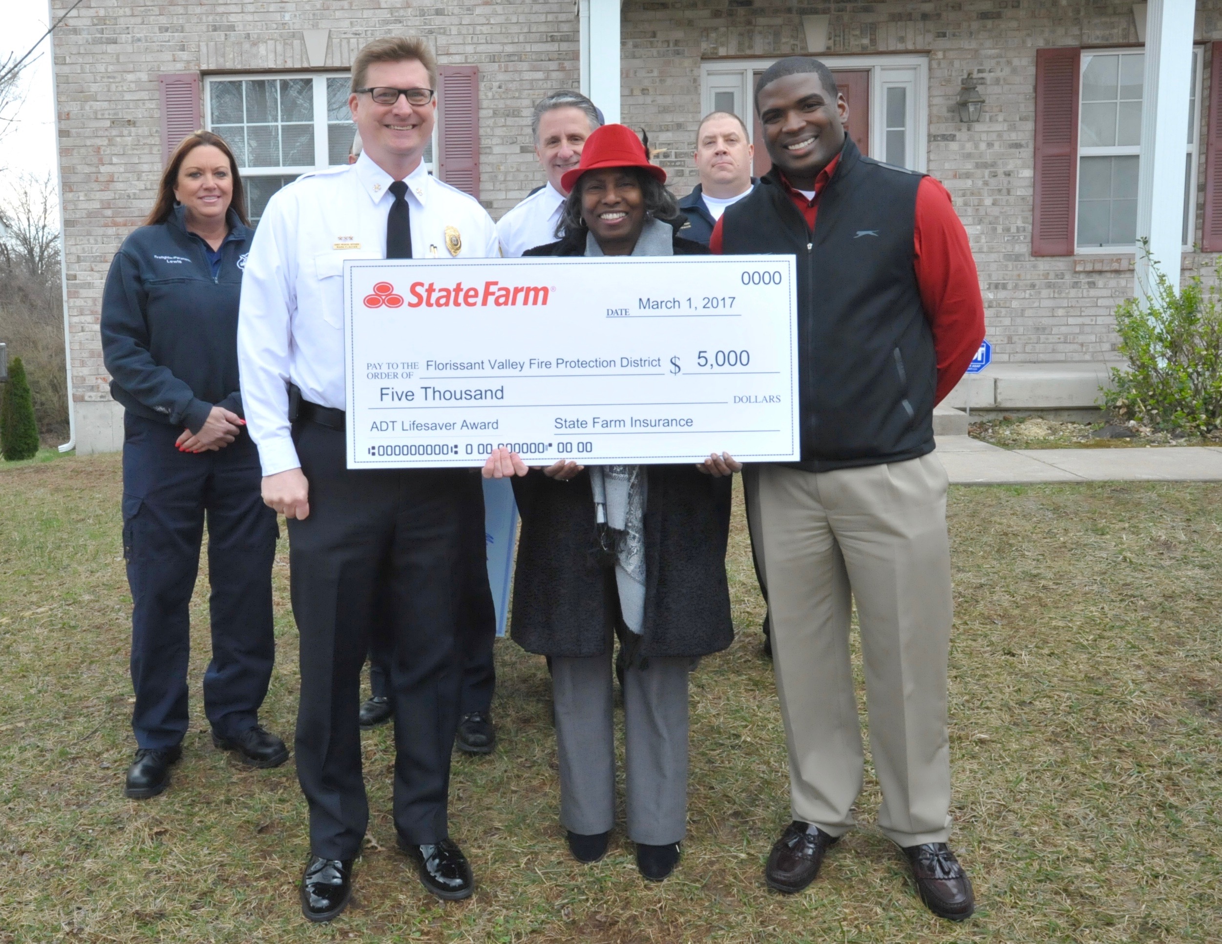 ADT LIfesaver Award to Florissant, MO Fire Dept. | State Farm
