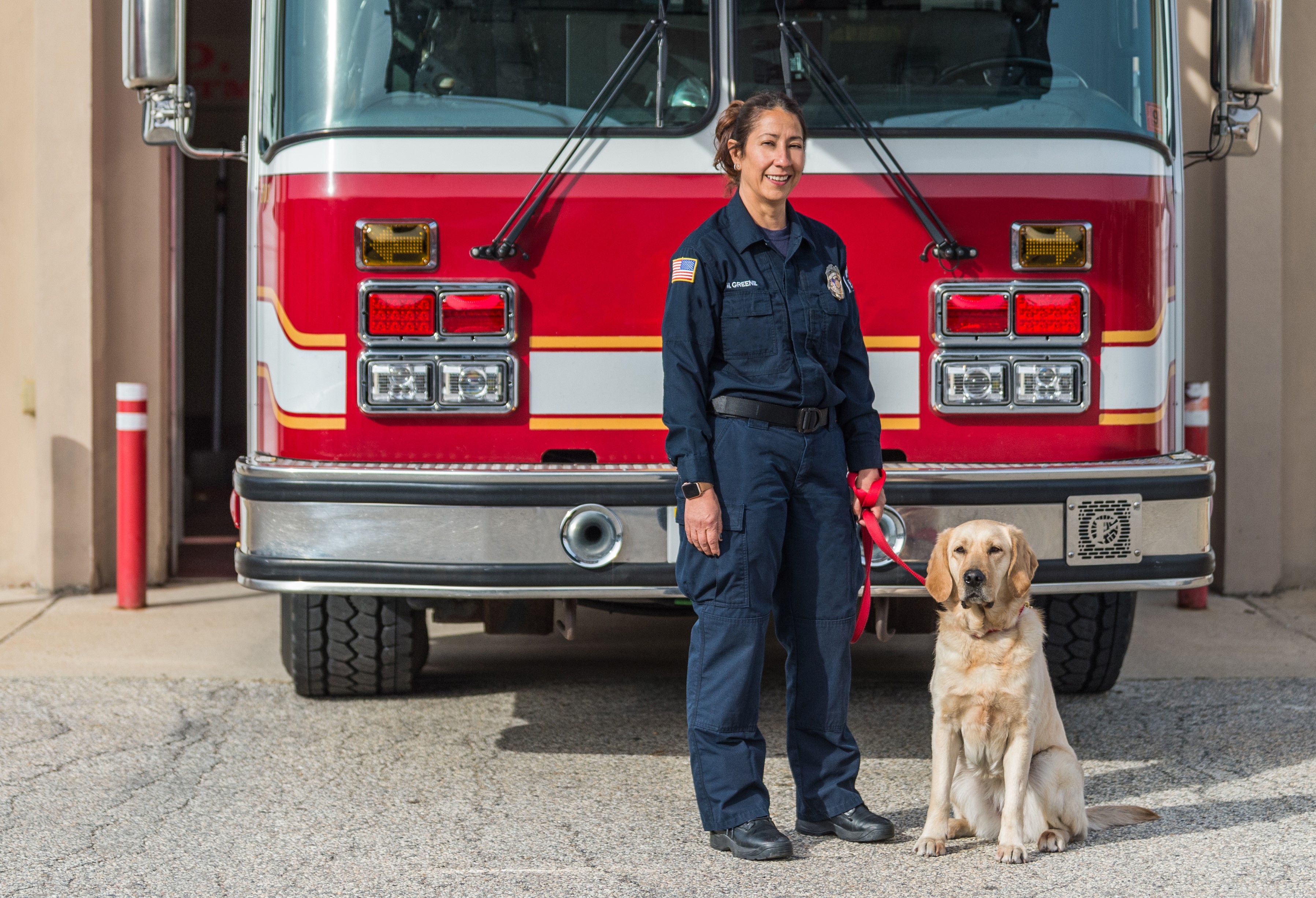 Crime-fighting canines graduate from the State Farm Arson Dog Class #54