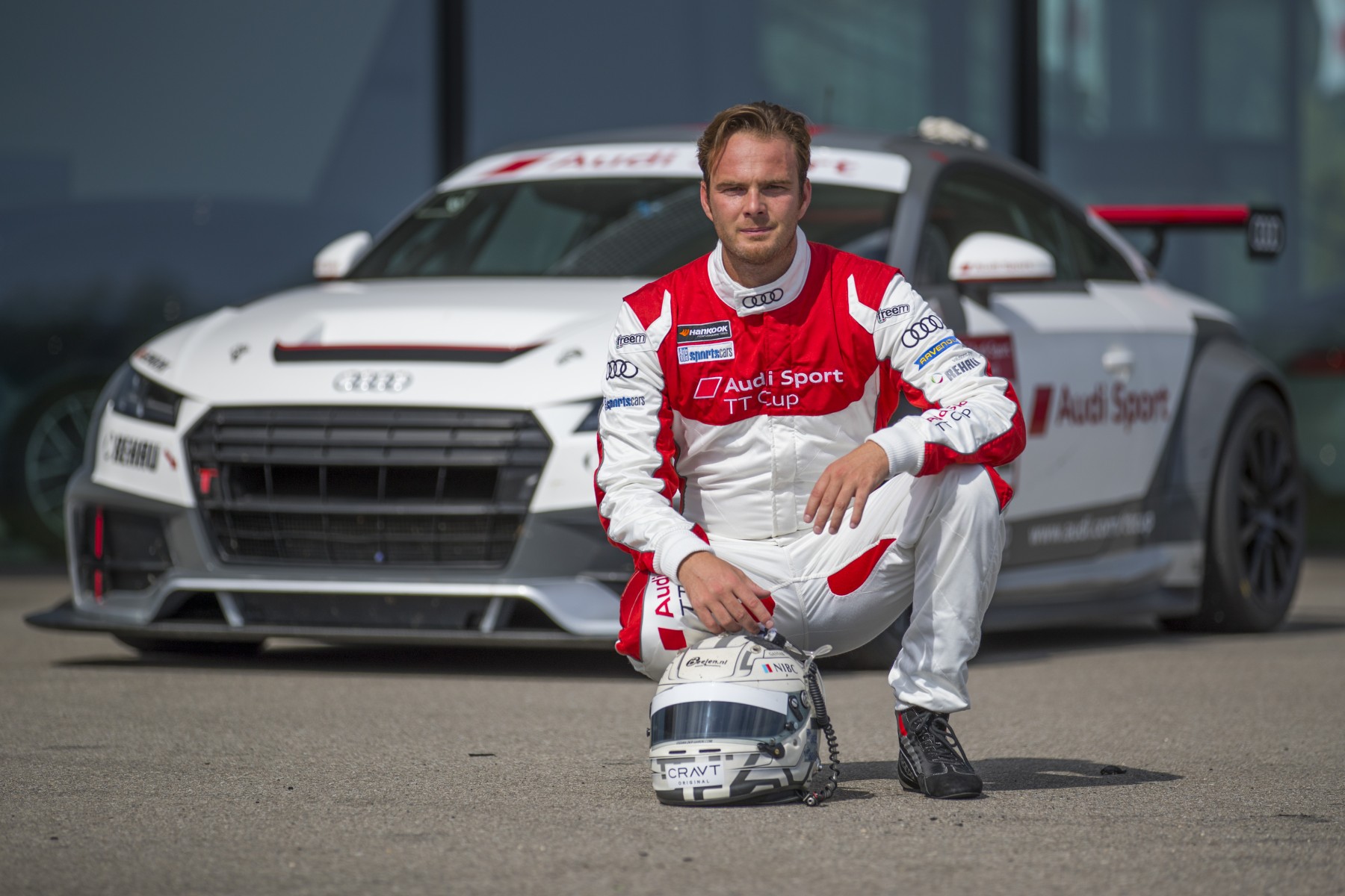 Giedo van der Garde met Audi van start tijdens DTM-weekend Zandvoort