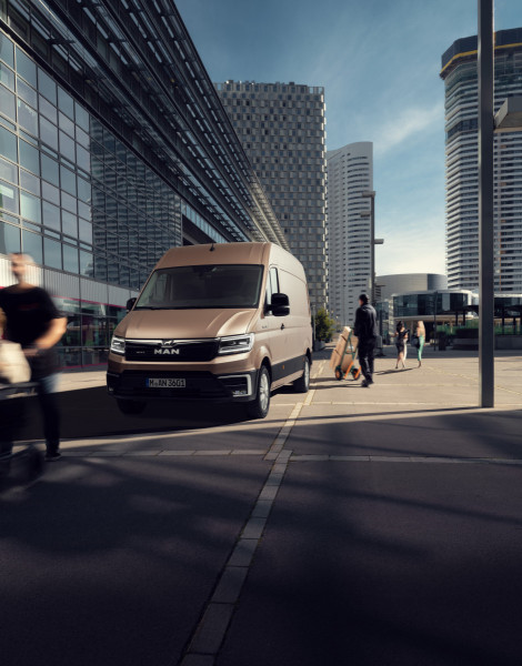 MAN TGE tilt standaard comfort- en veiligheidsvoorzieningen naar een ...