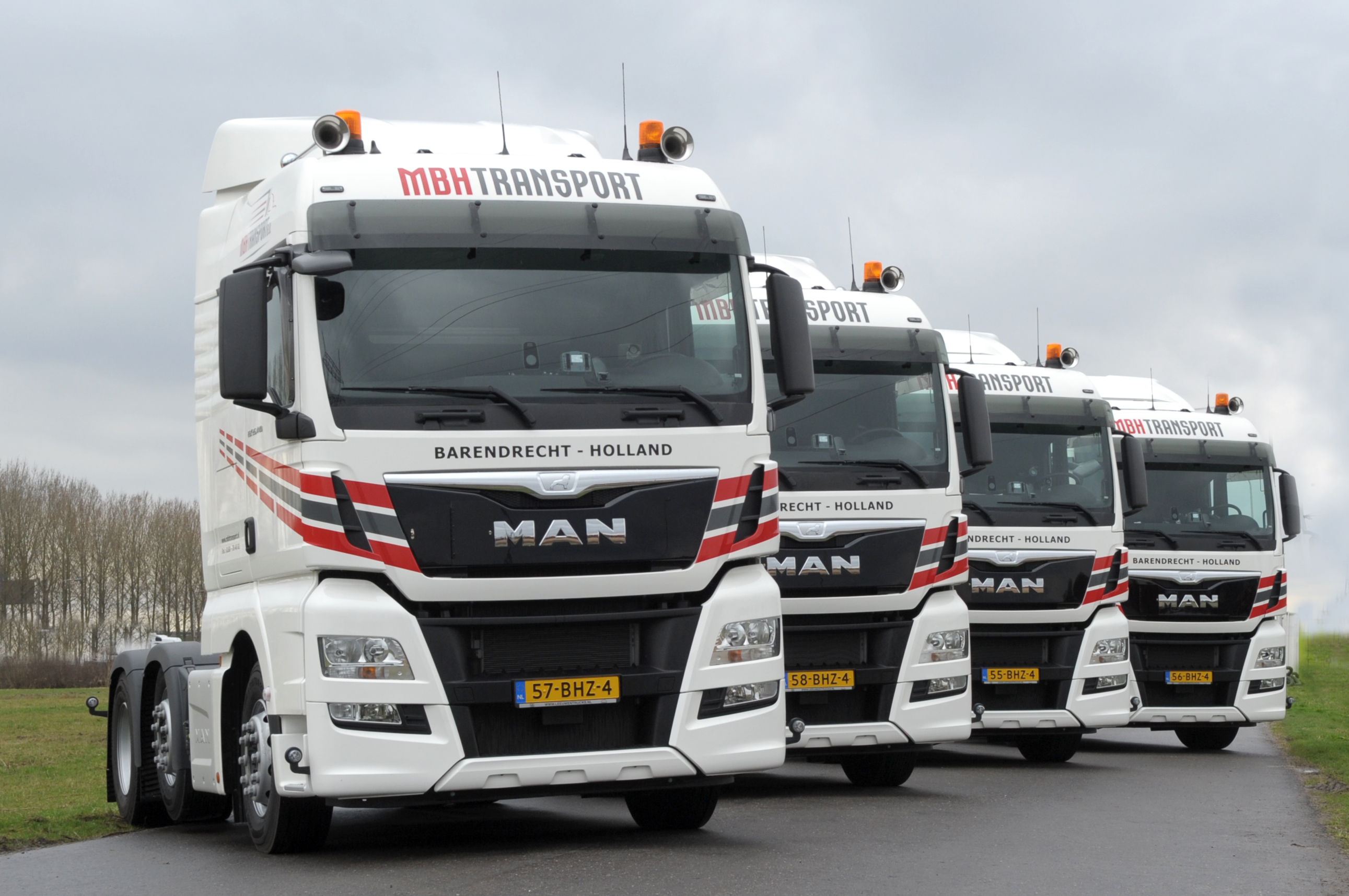 Vier nieuwe MAN trucks voor MBH Transport