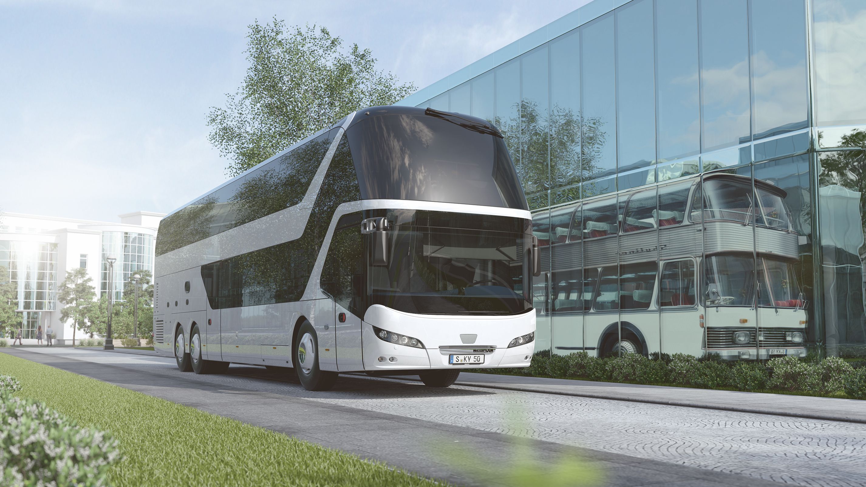 NEOPLAN Skyliner - ’s Werelds eerste dubbeldekstouringcar wordt vijftig