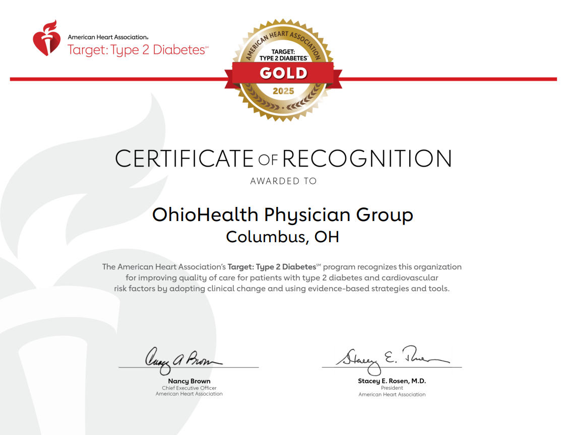 OhioHealth Physician Group Primary Care Earns American Heart ...