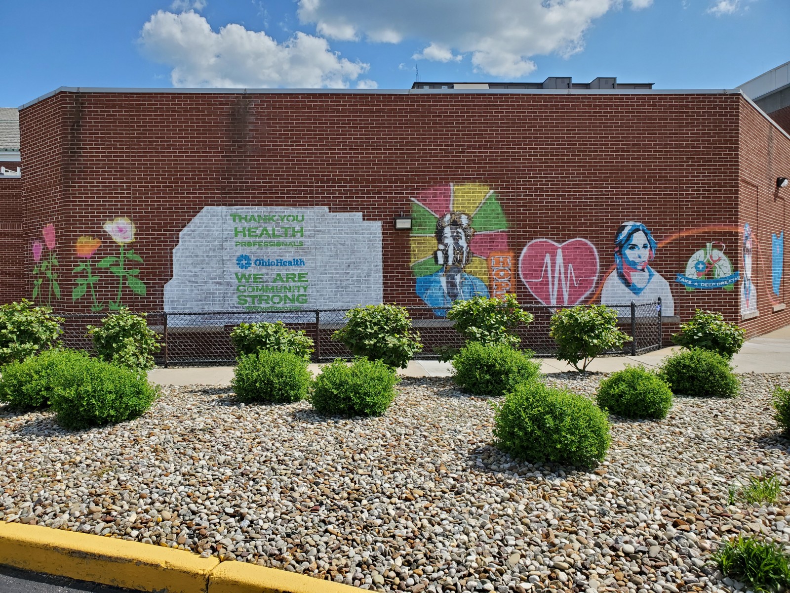 Local Artists Create Chalk Mural at Mansfield Hospital