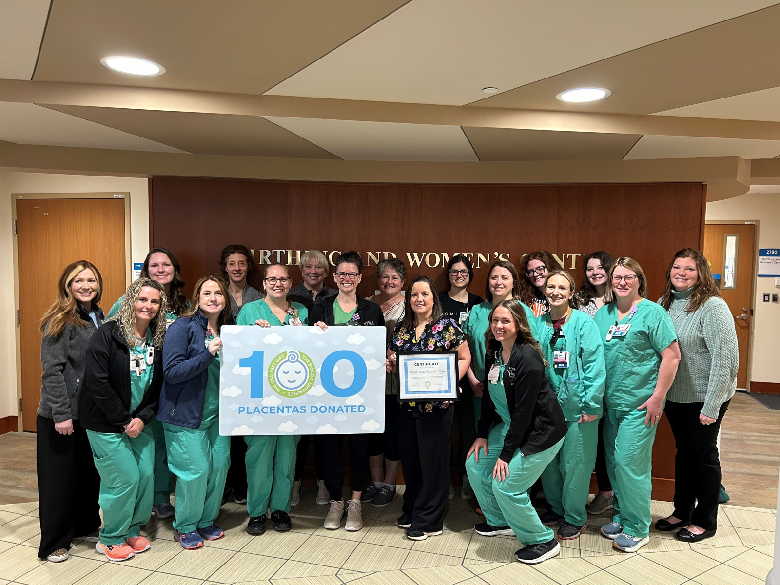 Mansfield Hospital Reaches 100 Placenta Donations