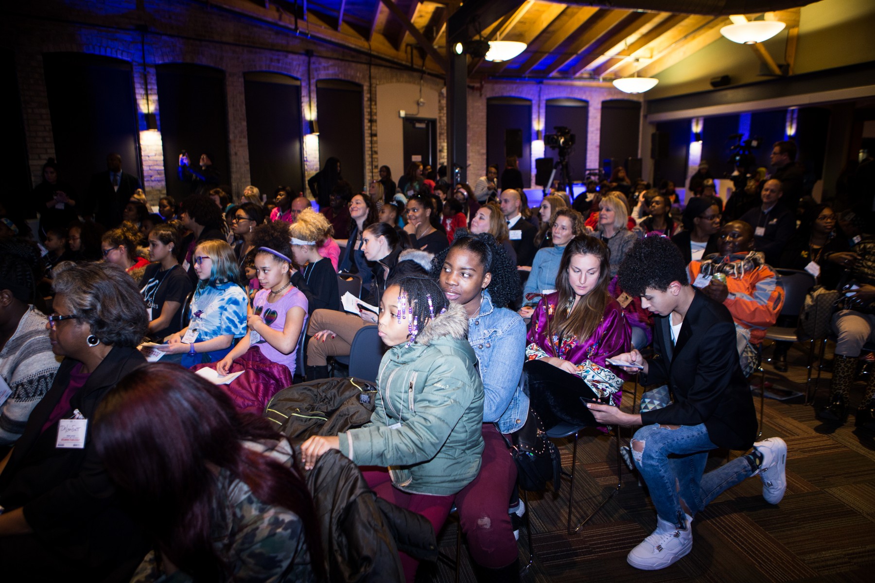 Audience at Goodman Center