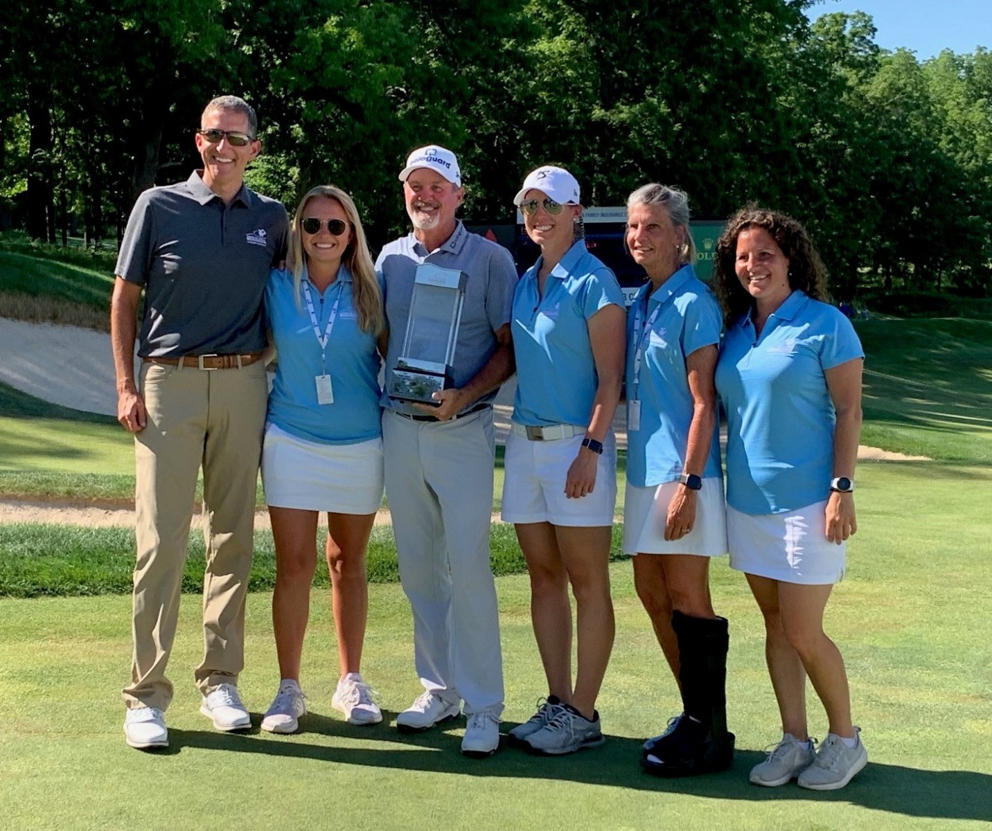 Jerry Kelly with tournament team - Director Nate Pokrass, Shelby ...