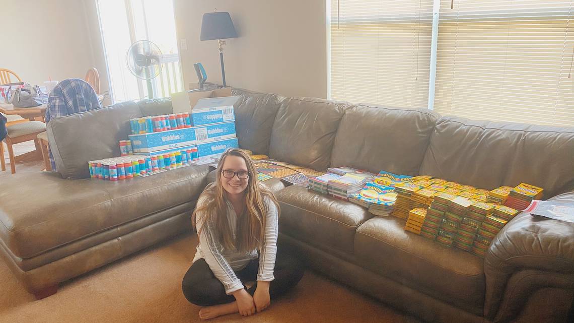 Local student makes happy kits for Children's Mercy patients