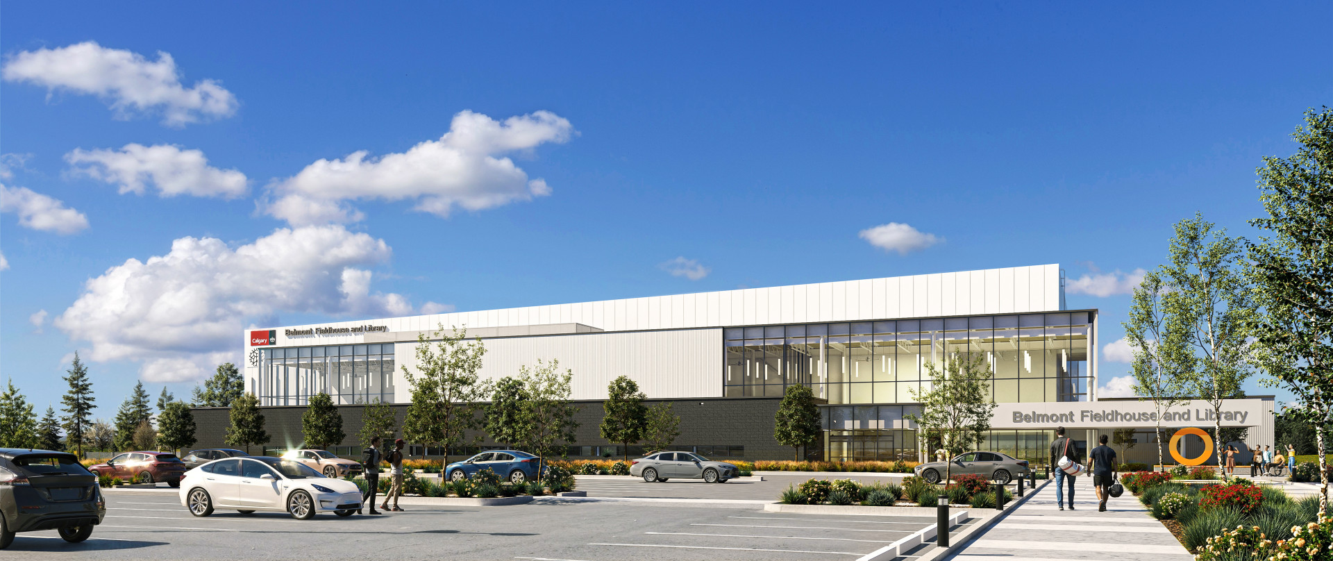 Belmont Fieldhouse and Library breaks ground in city’s southwest