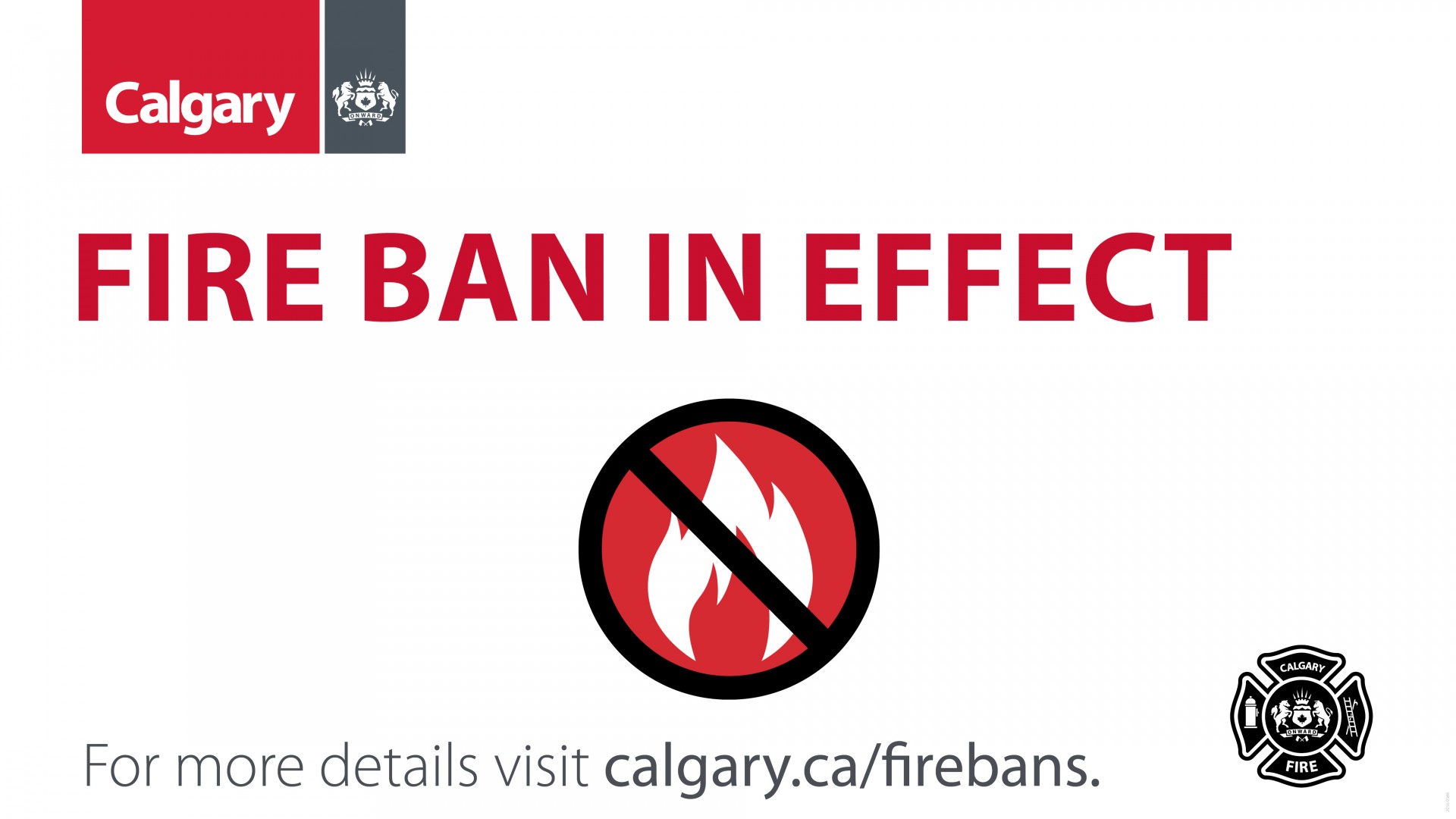 Fire ban issued for City of Calgary