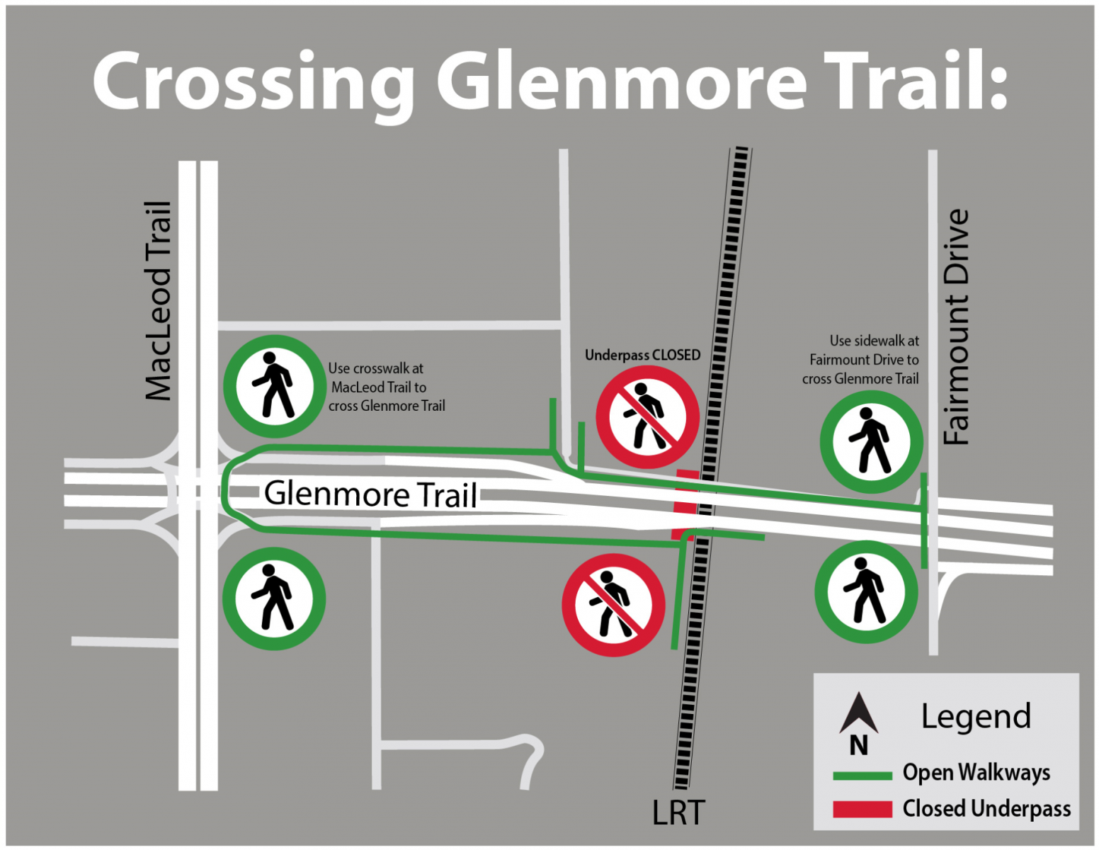 Pedestrian underpass below Glenmore Trail closing due to safety concerns