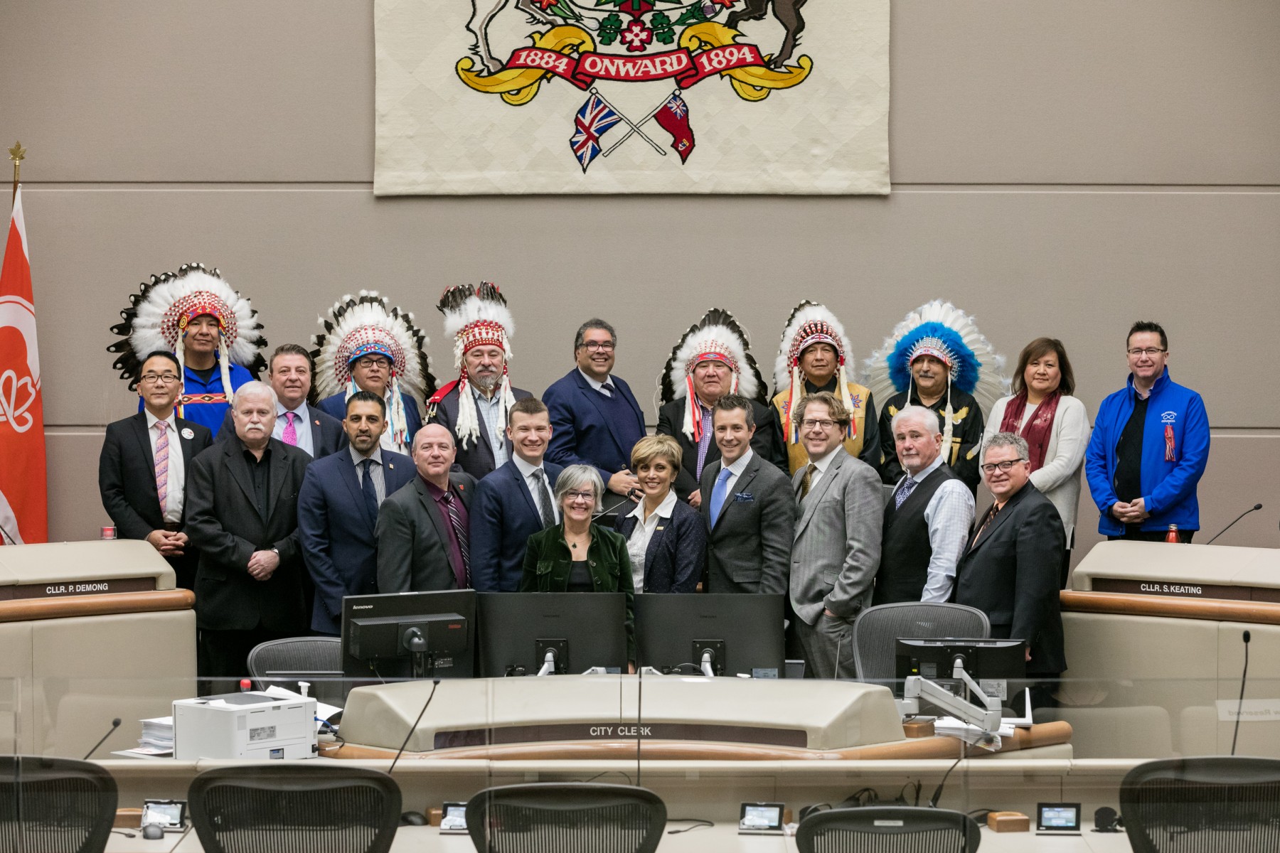 Indigenous Flags Displayed in Calgary Council Chamber