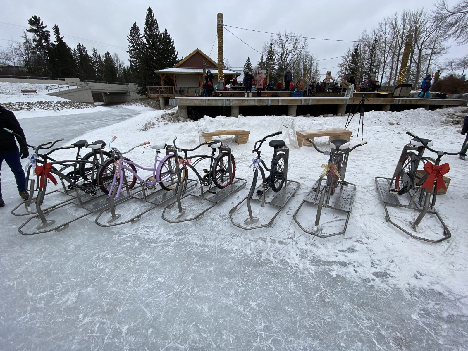 New Ice Bikes and Ice Trail at Bowness Park